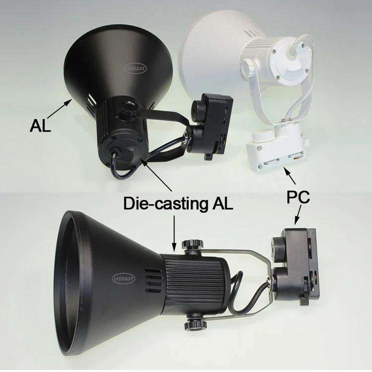 Par38 Track Light Lighting Fixture E26 E27 Base Bulb Socket Horn Shape ...