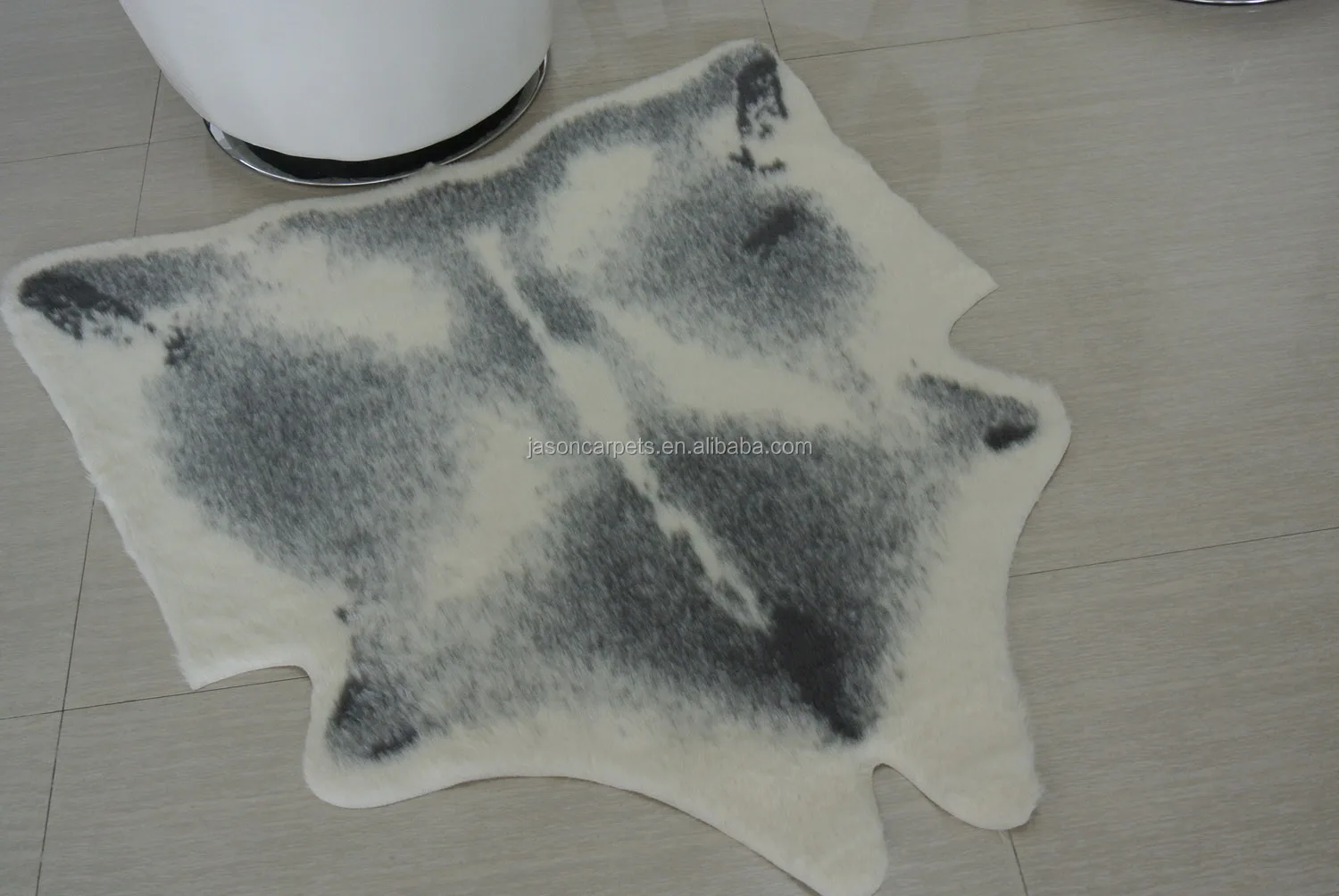 60*90cm Animal Shape Zebra Design Artificial Plush Fur Floor Mat - Buy ...