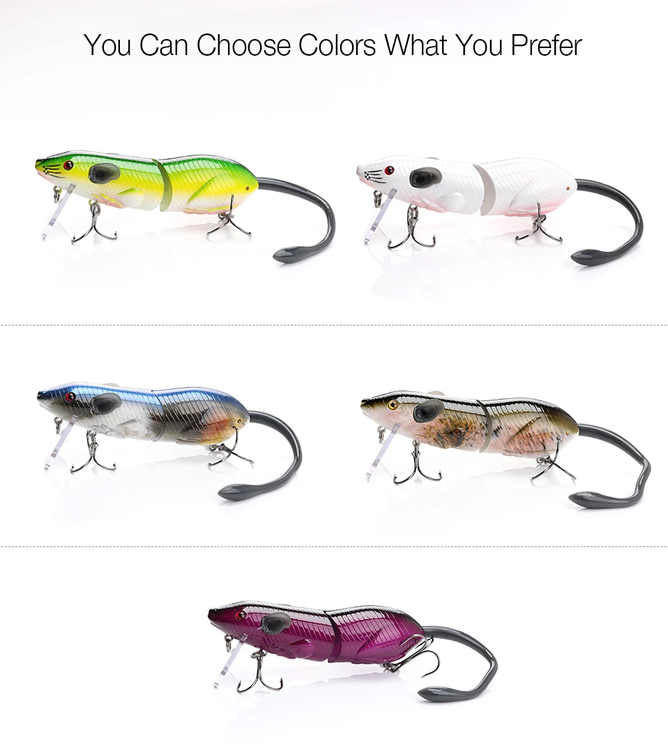 Topwater Rat Lure - Efficient Fishing Bait for Bass