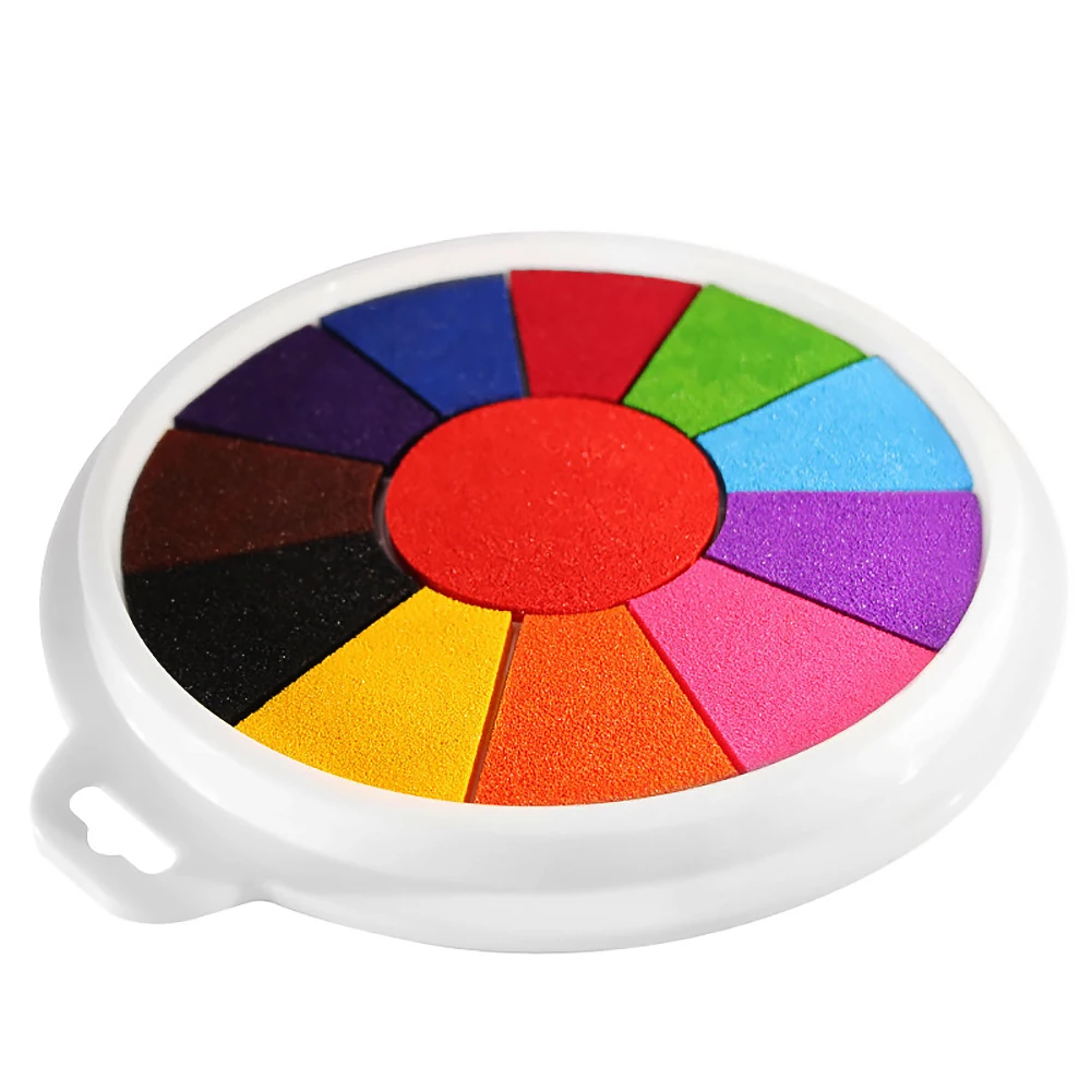 Colorful Finger Painting Personal Hand Stamp Ink Pads Inkpad Baby ...
