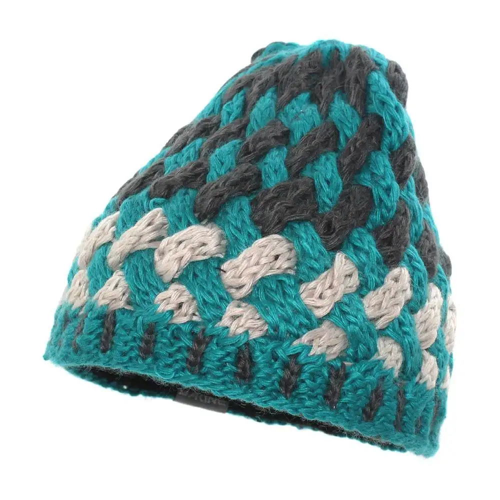 Mixed Colour Jacquard Plaid Knitted Winter Beanie Hat / Manufacturer ...