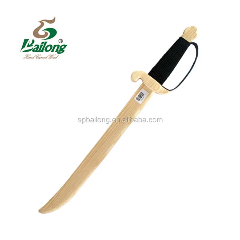 Children Outdoor Play Boy's Gift Craft Pirate Animation Toy Wood Swords
