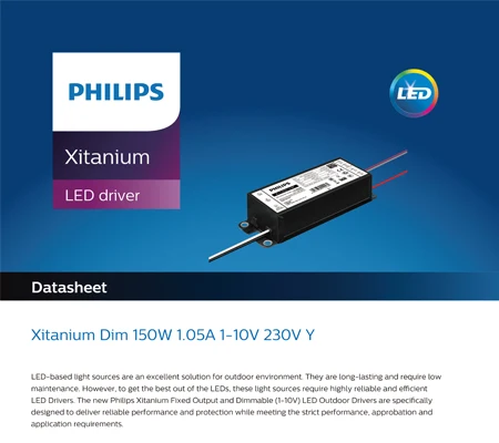 PHILIPS LED Driver Xitanium 150W - Efficient Outdoor Power