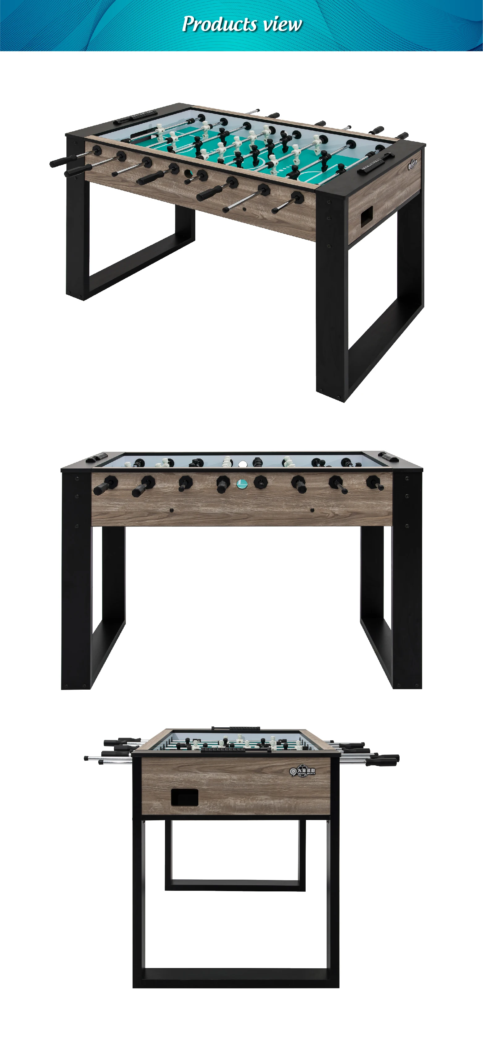 Modern Design Metal Leg Mdf Hollow 8 Rods 55 Inches Baby Foot Table ...