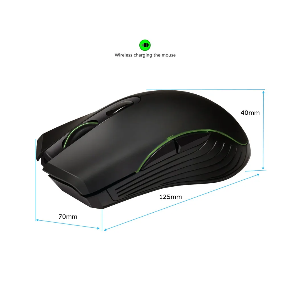 RGB Back Light Rechargeable Optical Mice Gamer Maus Wireless Gaming Mouse