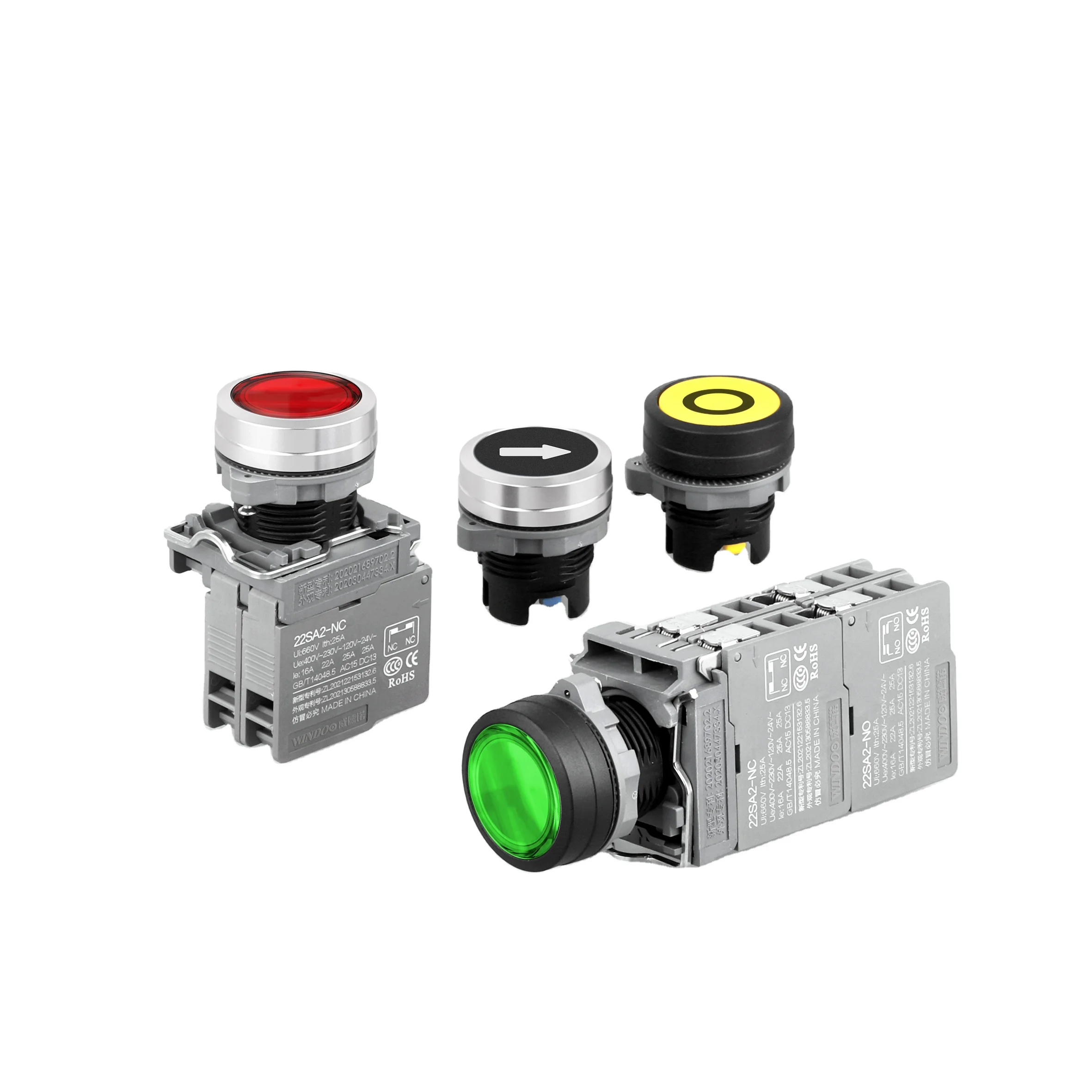 Ip65 22mm Self-locking Momentary Push Button Switch 25a High Current ...