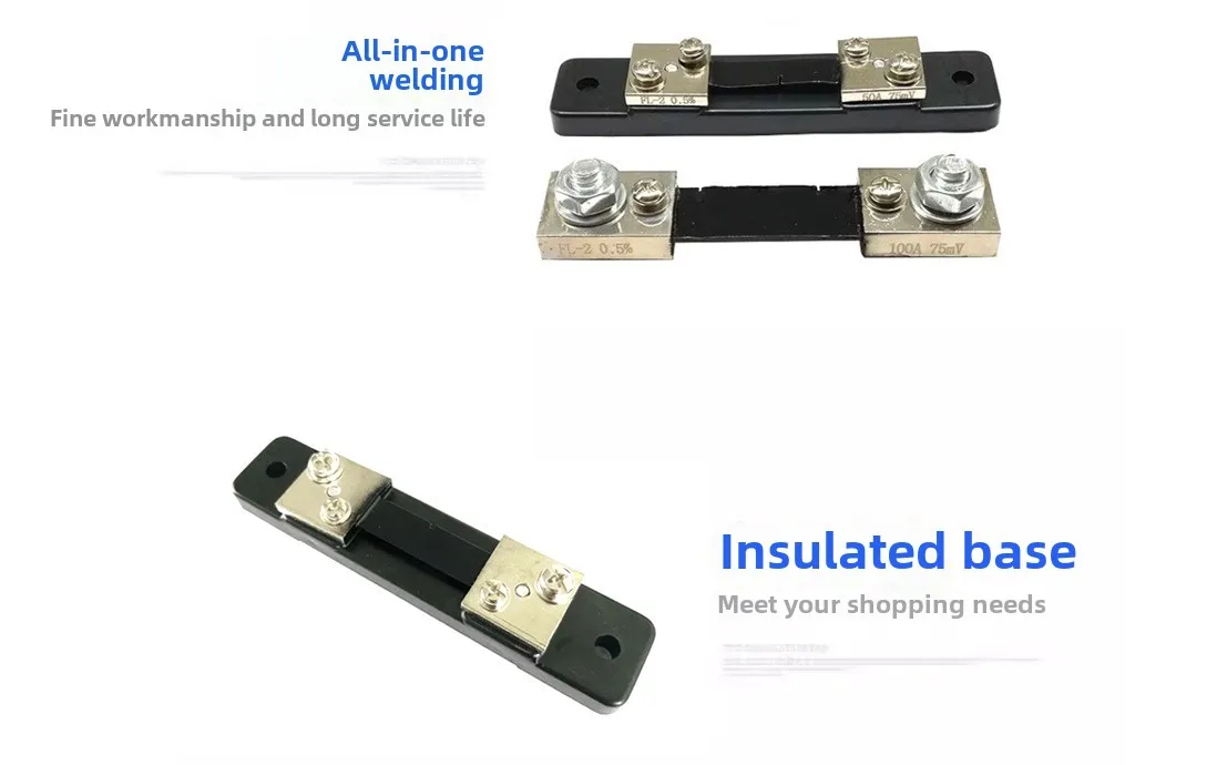 100A 50A Shunt Fl-2 Módulos Eletrônicos e Kits Amperímetro Externo ...