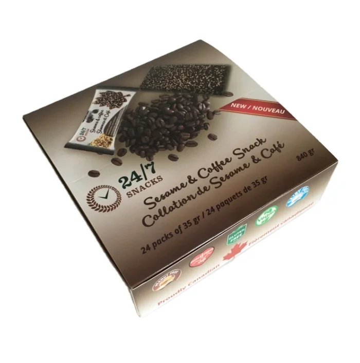 Custom Printed Retail Counter Whey Protein Bar Display Paper Box Energy ...