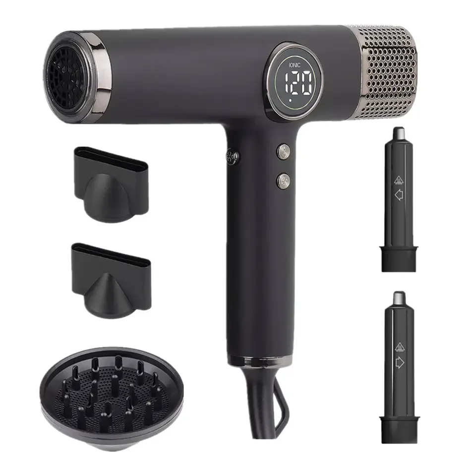 110000rpm Bldc Motor Hair Dryer Auto Hair Curler Magnetic Nozzles And ...
