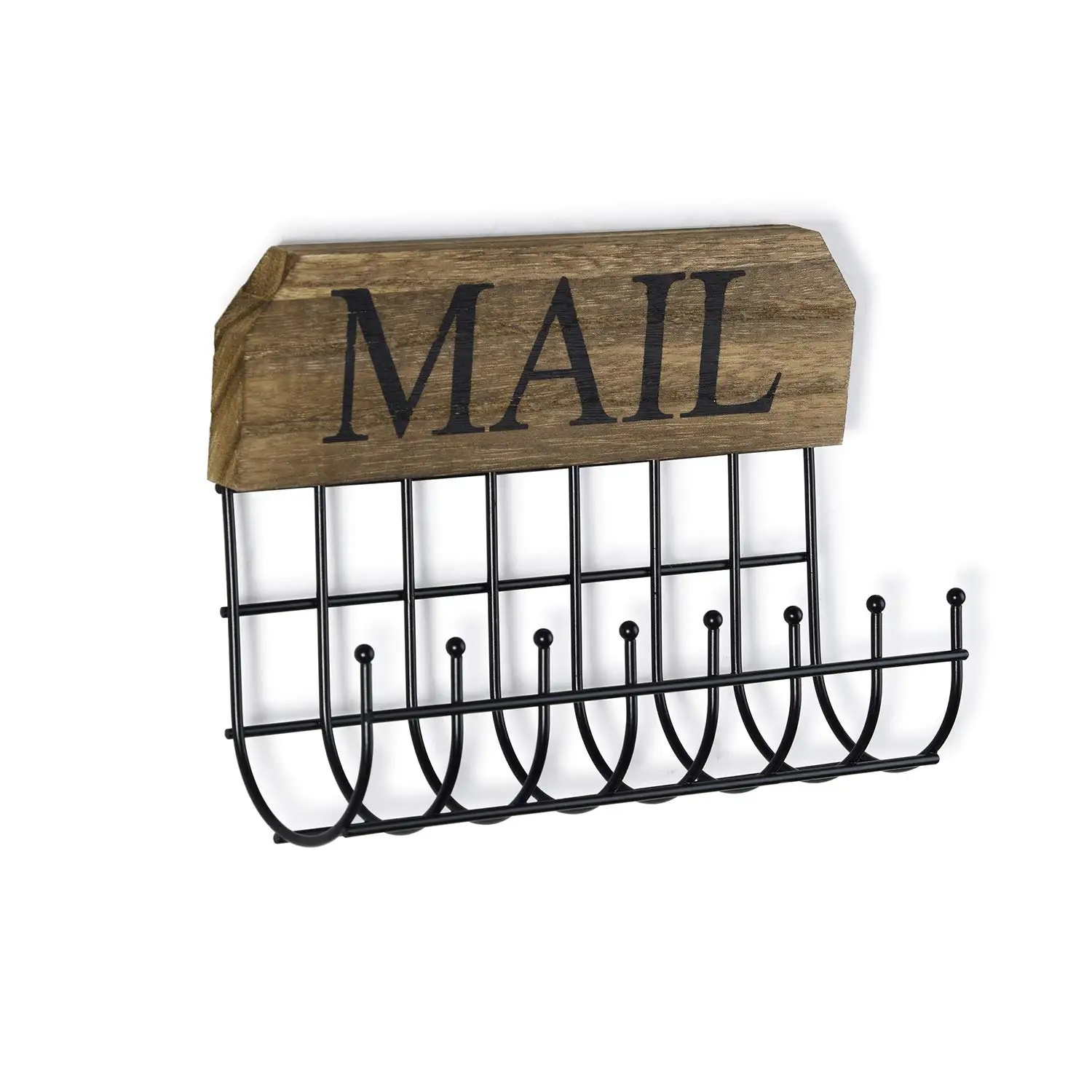 Rustic Mail Letter Holder,Wall Mount Mail Organizer Mail Sorter For ...
