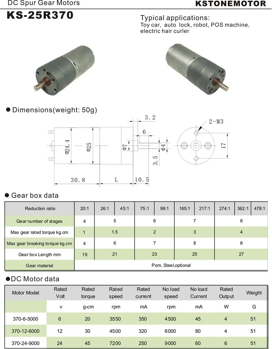 3v 6v 25mm Miniature Dc Gear Motor With Metal Gears - Oem | Wholesale