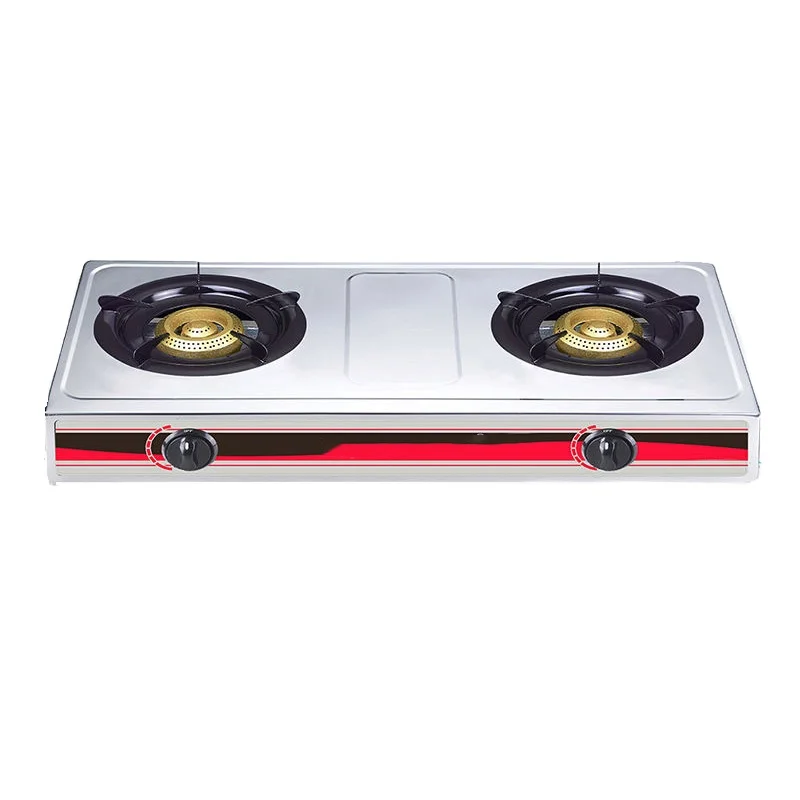 Portable Double Burners Gas Stove With Stainless Steel - Buy 2 Burner ...