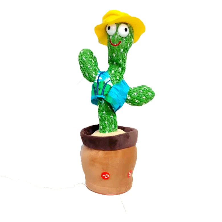 Kids Dancing Cactus Toy 120 Songs Repeating What You Say Talking And ...