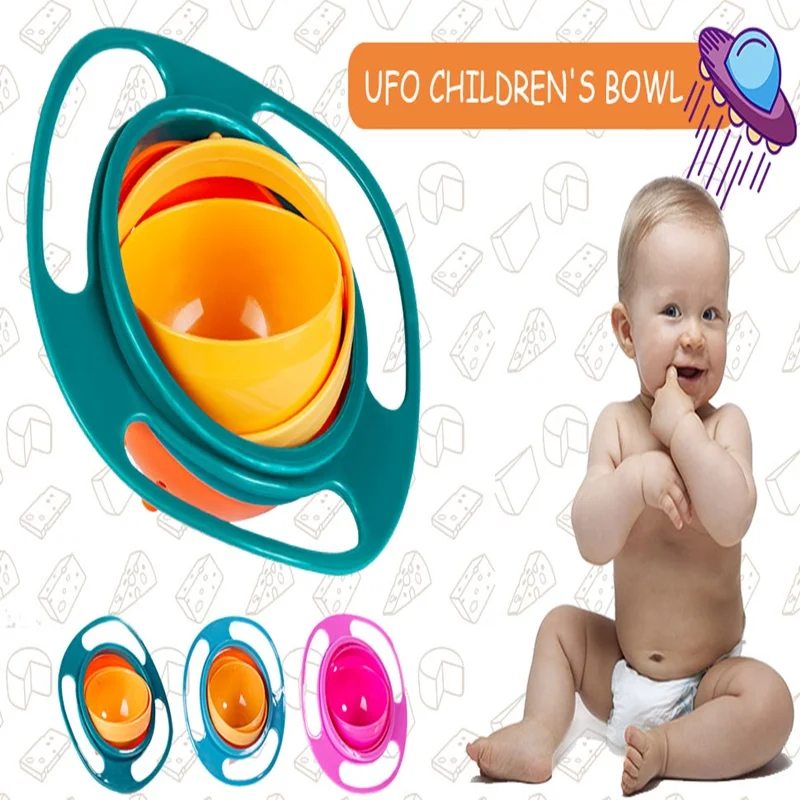 Hot Selling Magic Bowl 360 Rotate Spill Resistant Universal Gyro Bowl ...