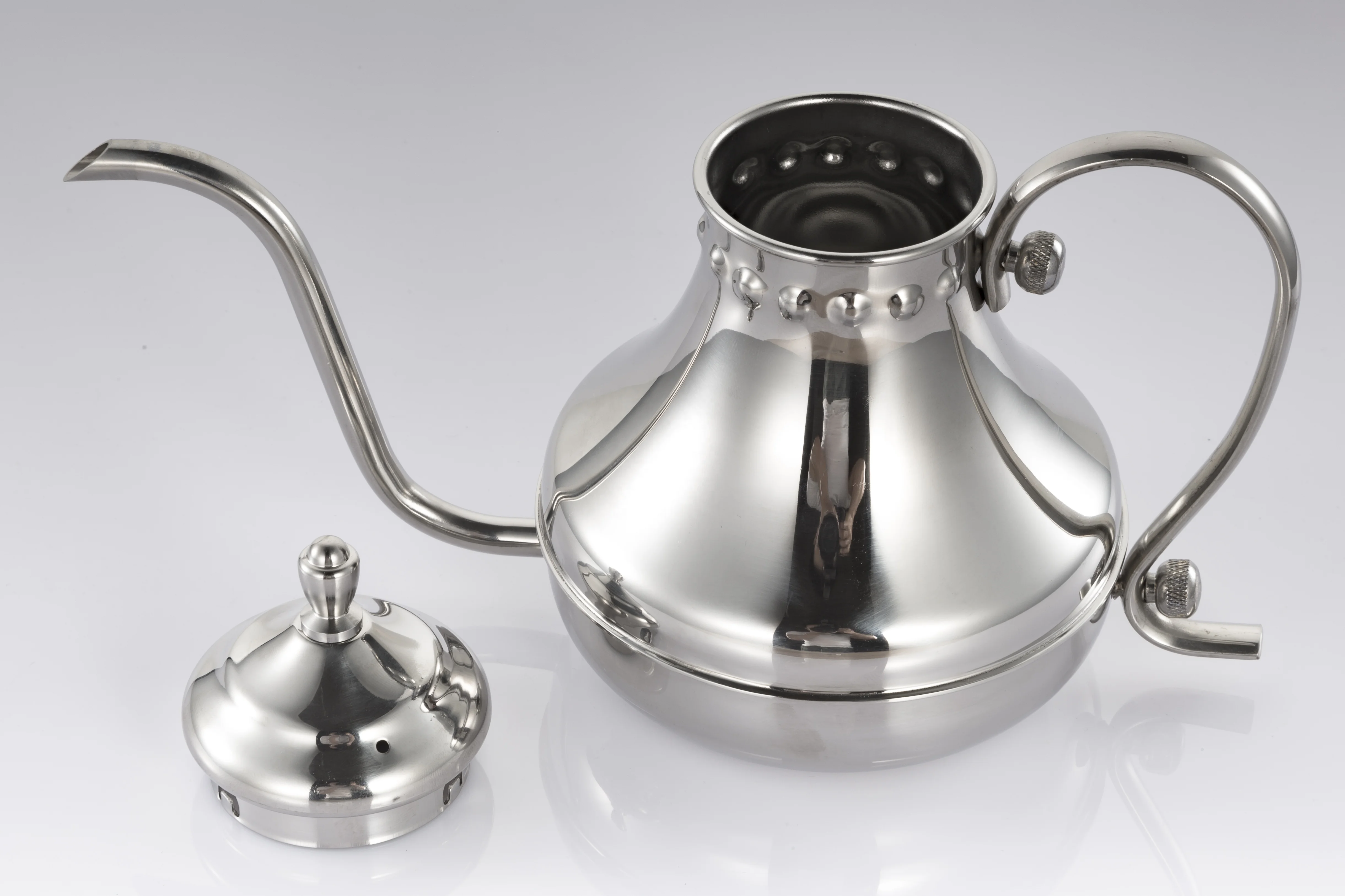 Stainless Steel Gooseneck Coffee Pot Teapot Kettle Palace Royal Pot ...