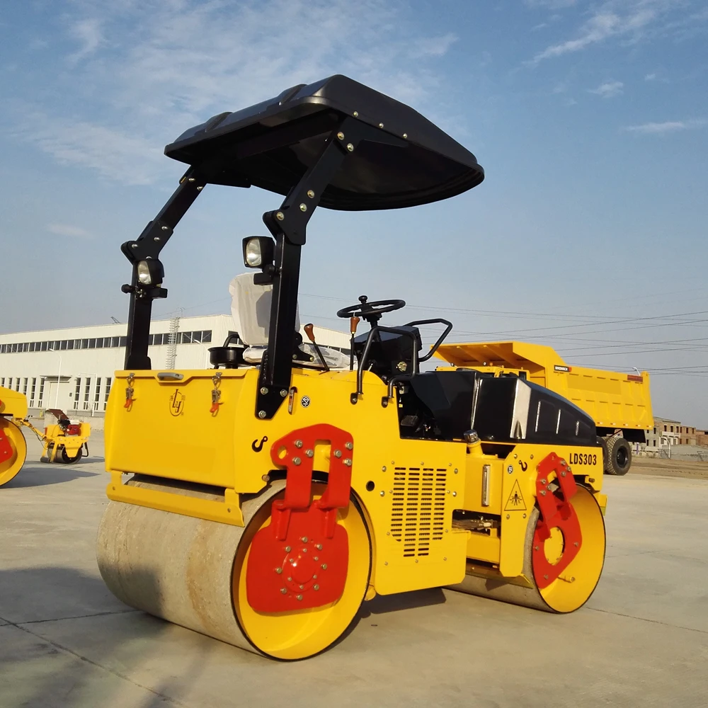 3t Mini Double Drum Vibratory Roller - Buy 3t Dobule Drum Roller,Mini ...