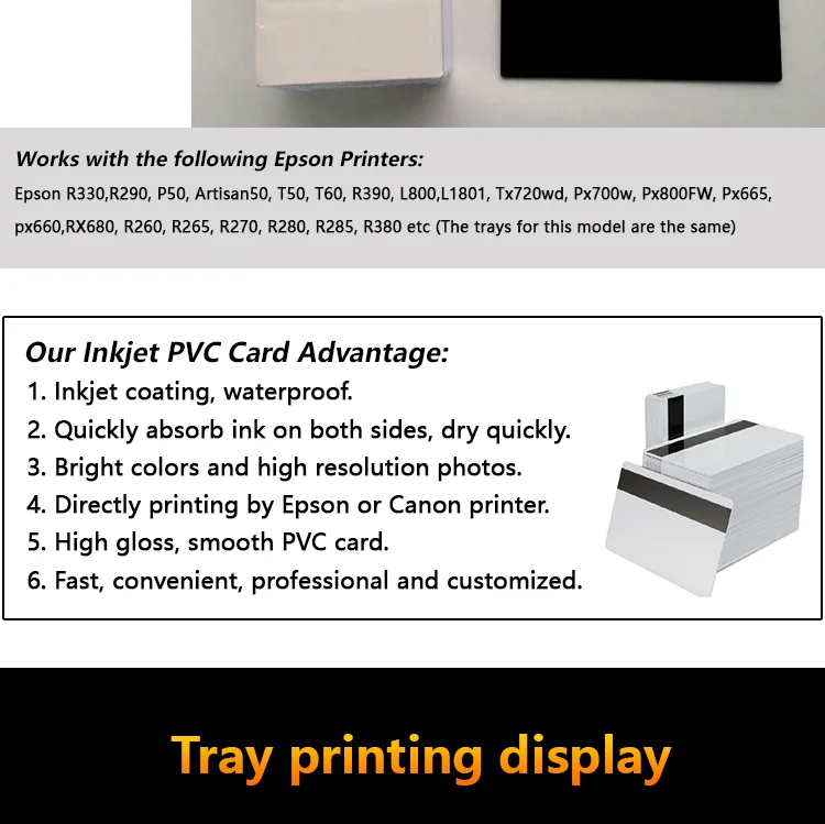 125khz RFID NFC Cards Blank Inkjet PVC for Printers OEM PVC Coating ...