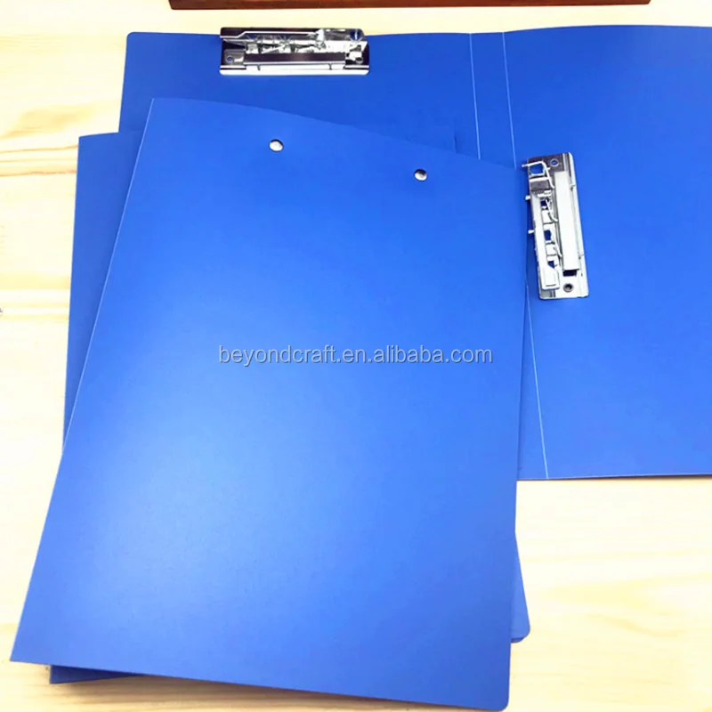 A4 Size Office Metal Clip File Holder Plastic Pp Clamp Documents Folder ...