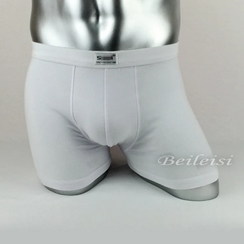 95% White Cotton Blank Underwear Boxer Short For Men Boxers & Briefs ...