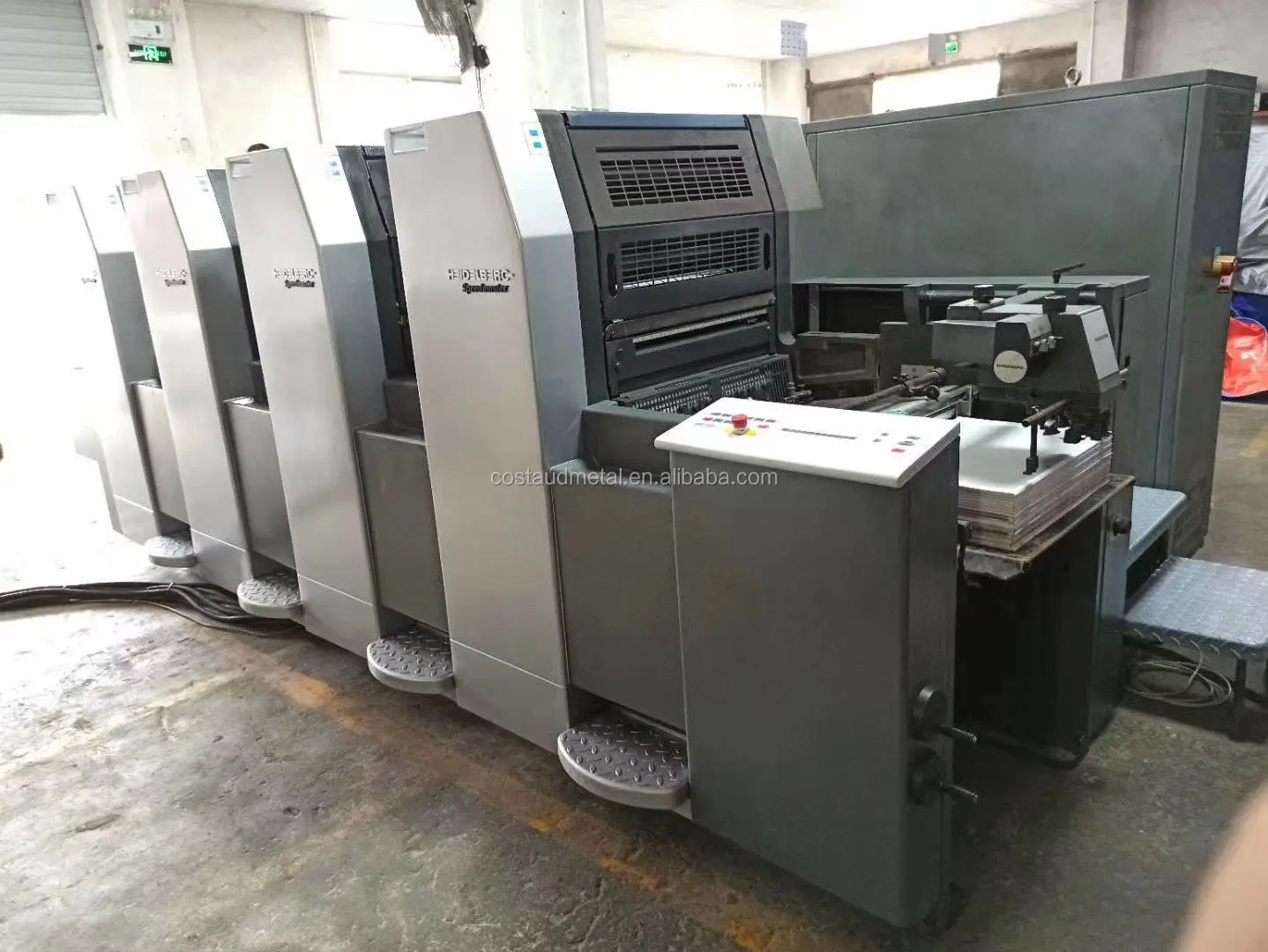 Offset Printer 4 Color Printing Machine Alcohol Dampening And Dds ...
