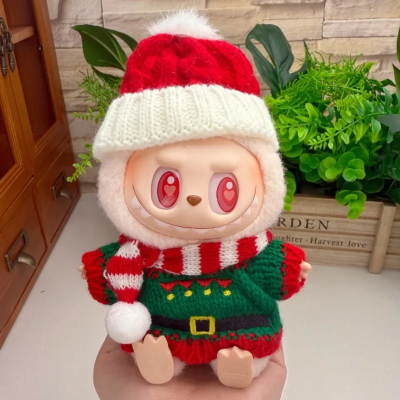 17cm Labubu Various Christmas Outfits Labubu Santa Claus Costume Sets ...
