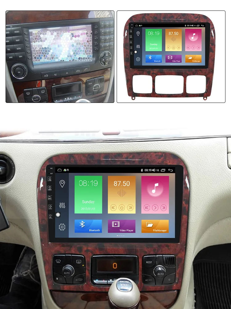 M Series Android Car Radio Multimedia Player For Mercedes Benz S Class ...