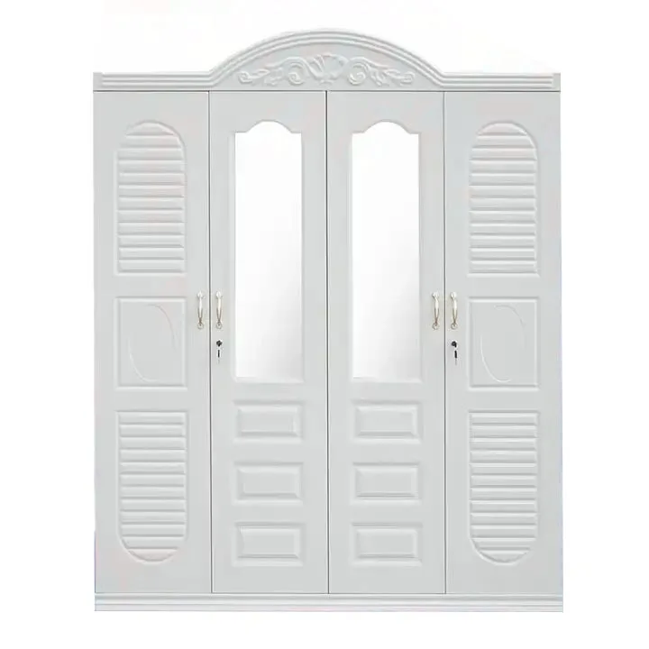 4-Door Steel Almirah Design for Bedroom - Modern Metal Wardrobe Locker ...