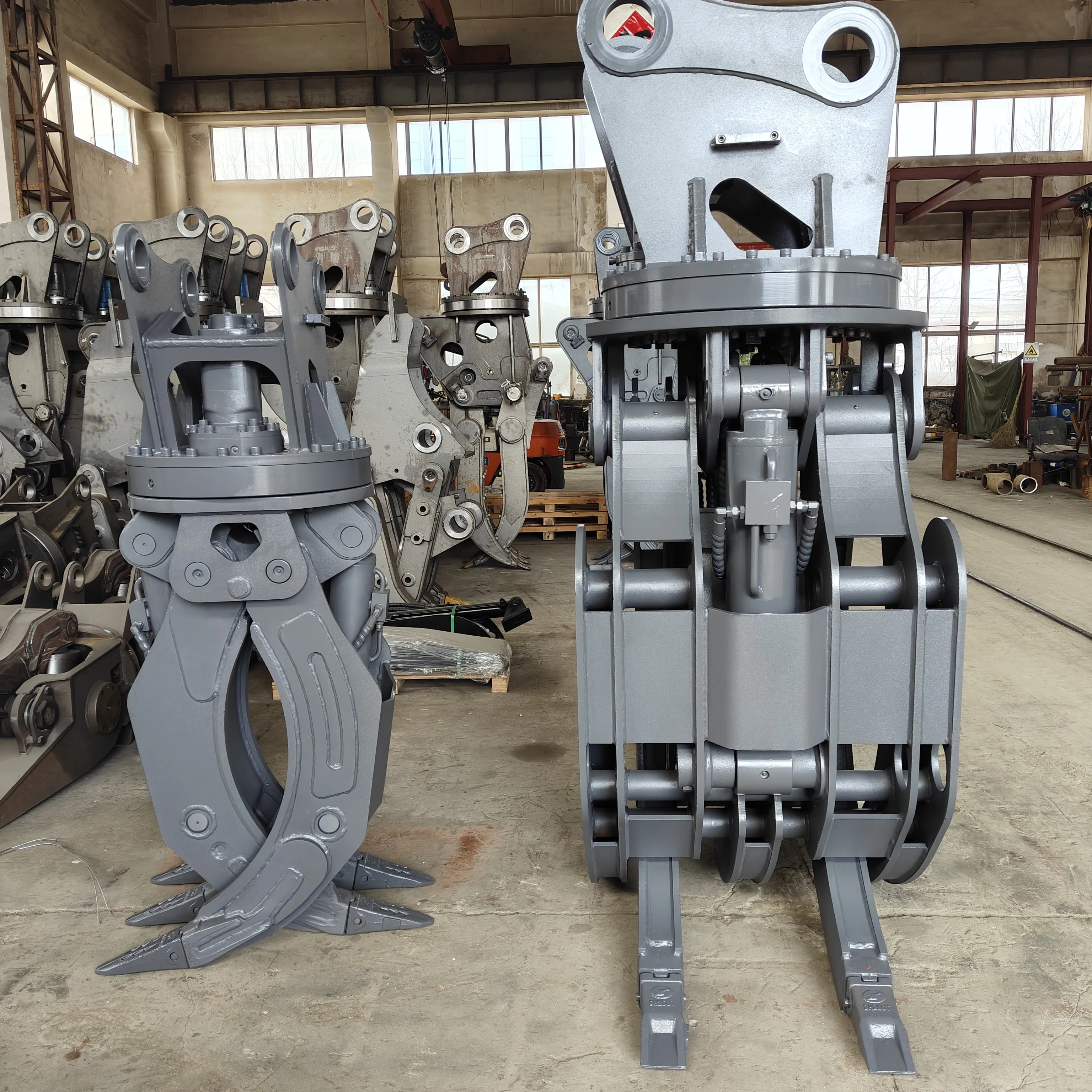 Excavator Wood Gripper/excavator Rotation Log Grapple/excavator Log ...