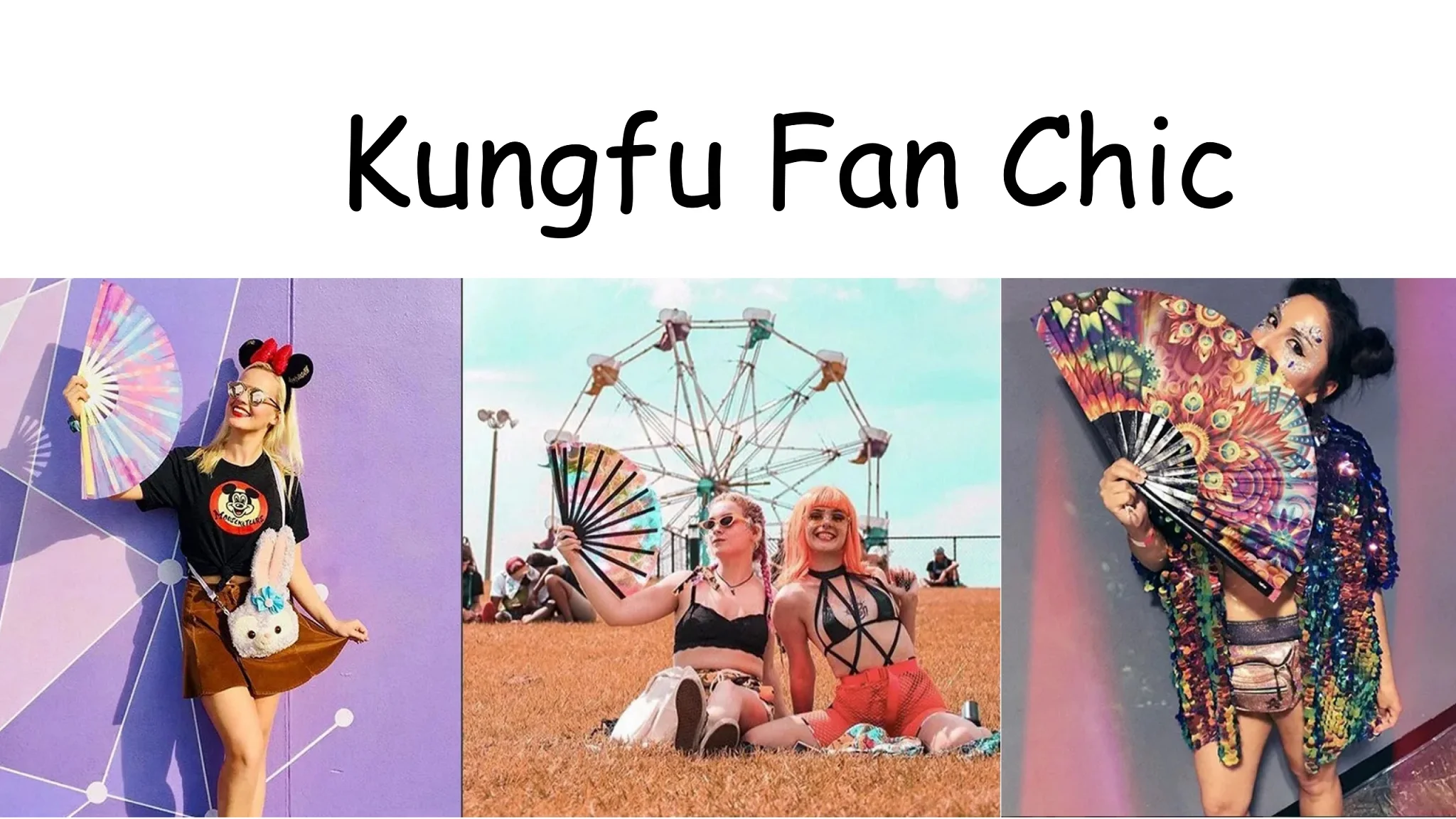BSBH Sublimation Folding Dance Fans - Customizable Clappers