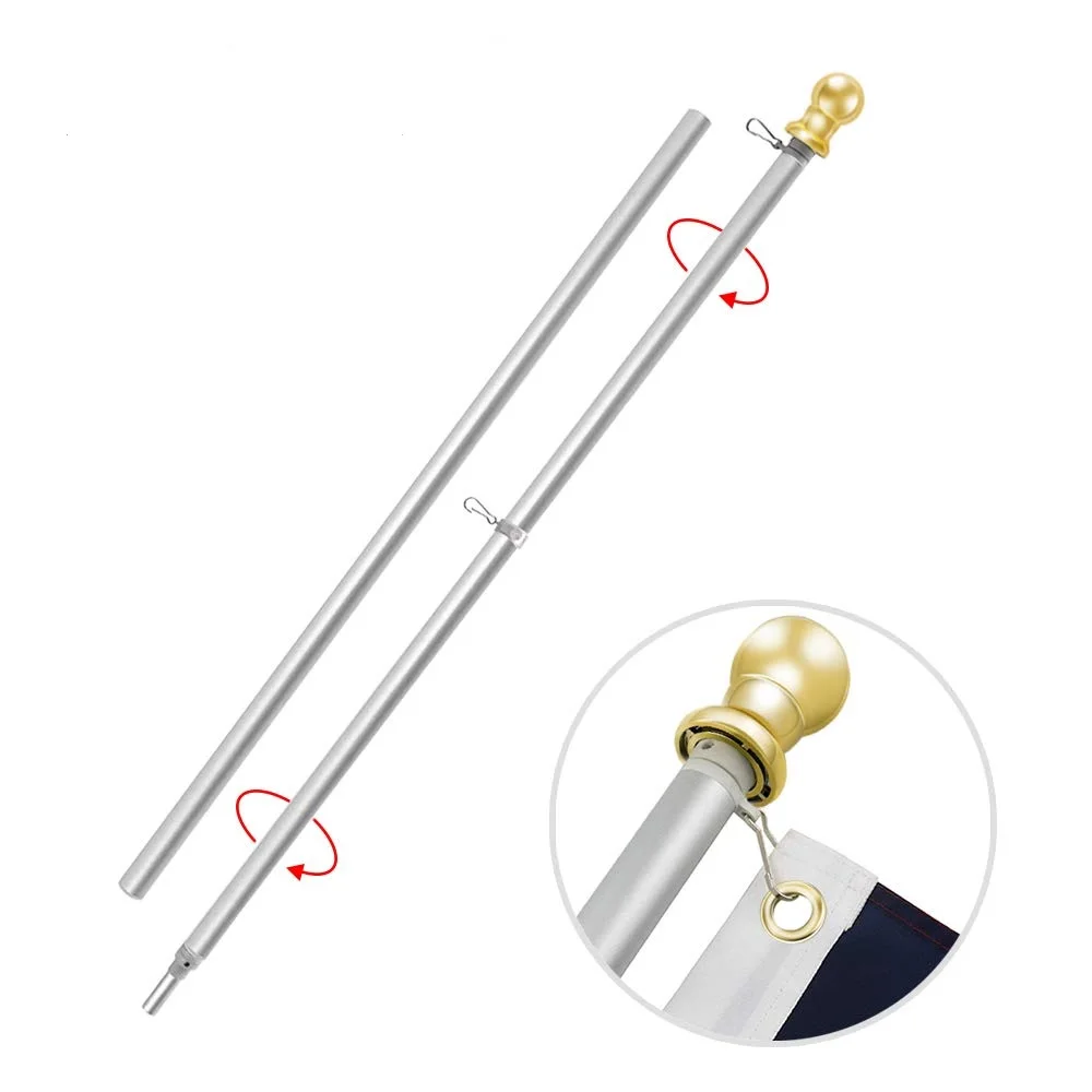 6FT Tangle Free Spinning Aluminum Flag Pole| Alibaba.com