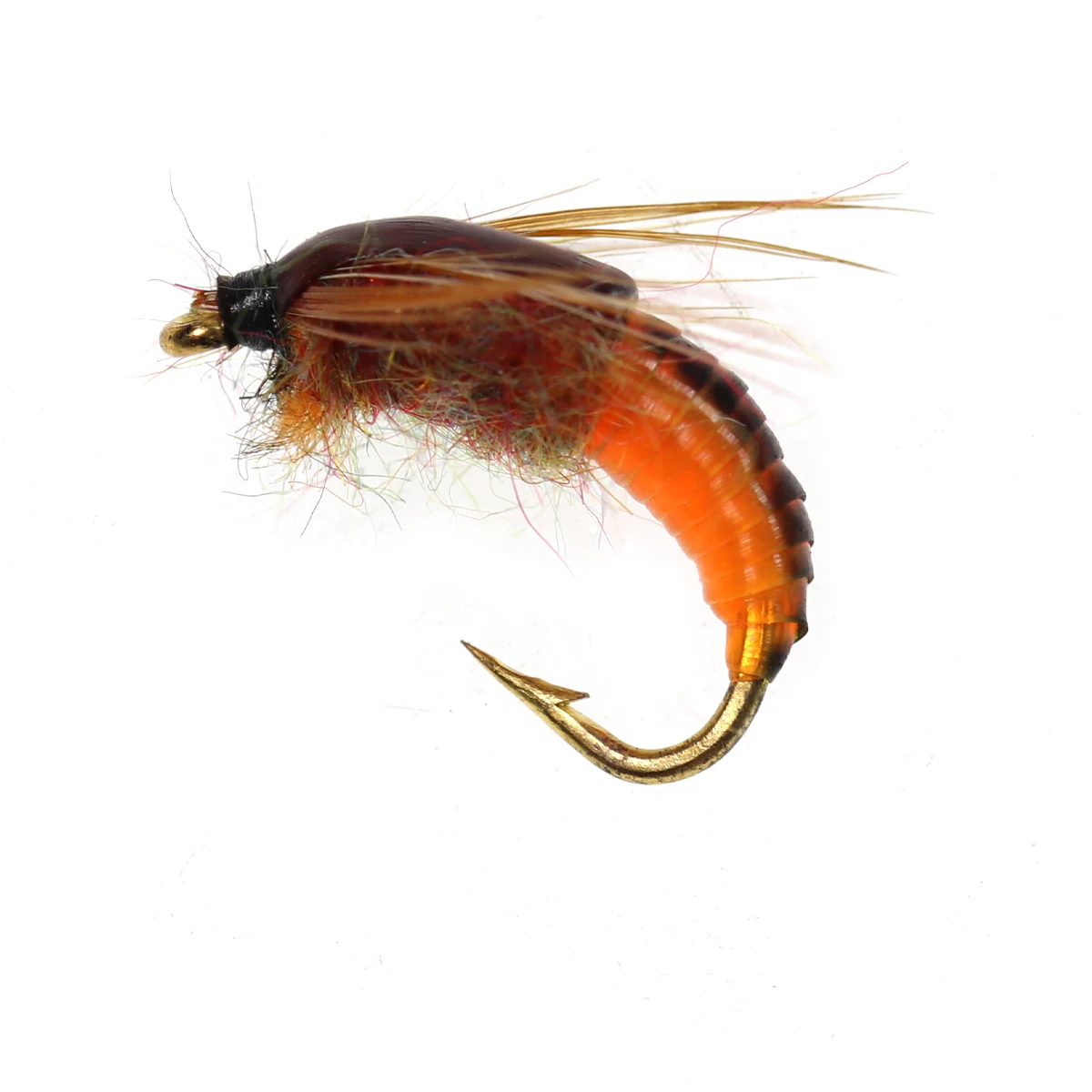 Realistic Nymph Scud Caddis Pupa Fly Fishing Flies Trout