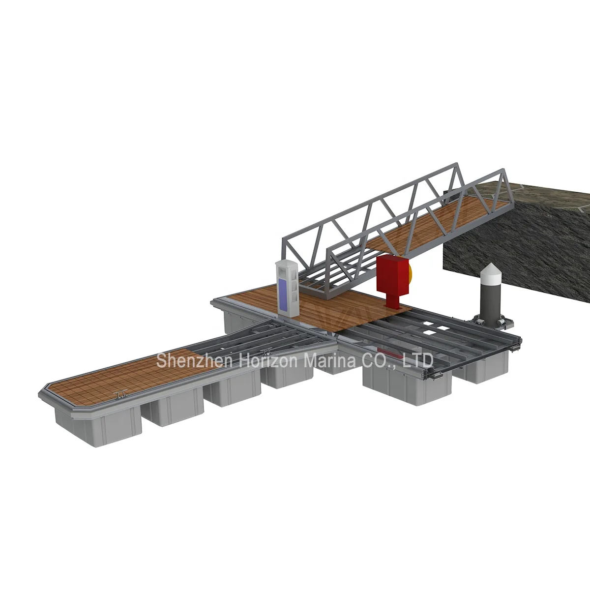 Steel Pontoon Floating Walkway Bridge - Buy Hot Galvanized Steel ...