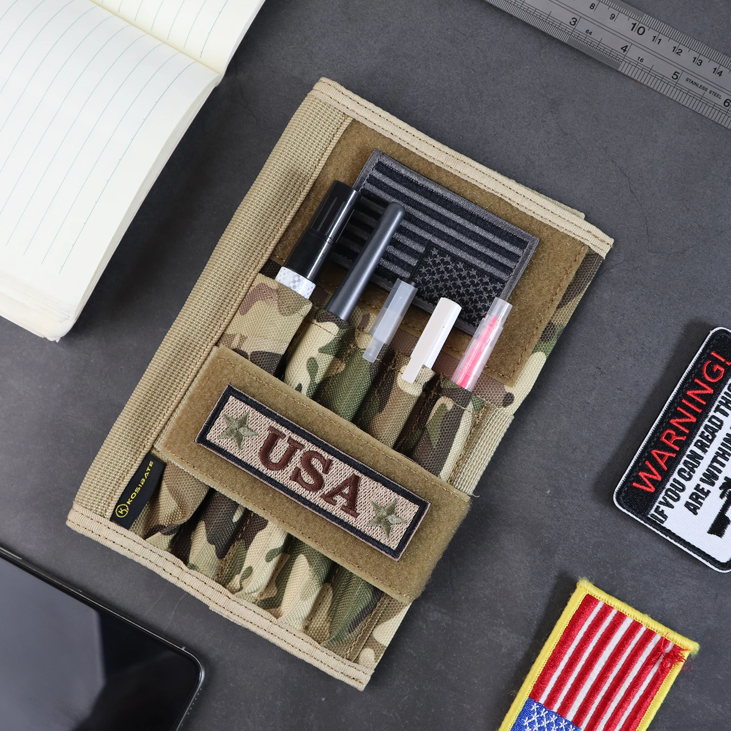 Outdoor Tactical Notebook Cover Diary Cover 5" X 8" Memorandum Cover ...