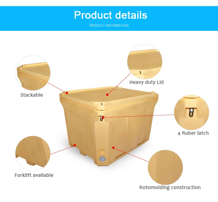 1000L Rotomolded Fish Transport Totes - Insulated Storage