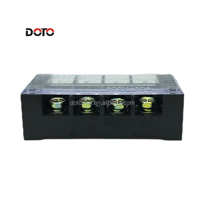 TBC-6004 Power Distribution Block Wired Connector Terminal Block 4 ...
