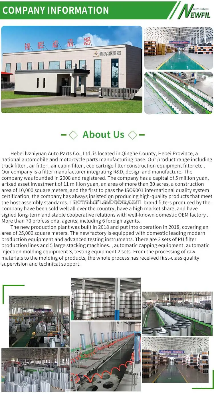 Newfil Air Filter 21758906 20489245 8143691 81436917 8144430 Cu2184 ...