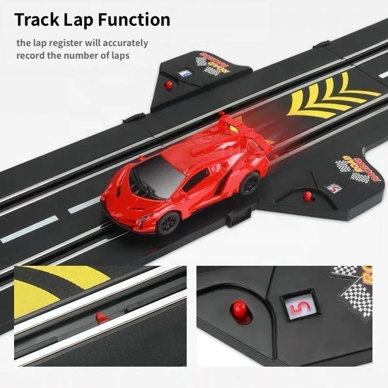 Greenarmart Race Track Toy Car For Boys Electric High Speed Vehicle ...