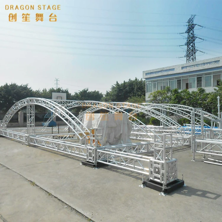 Curved Truss Structure - Dragonstage Aluminum Truss System