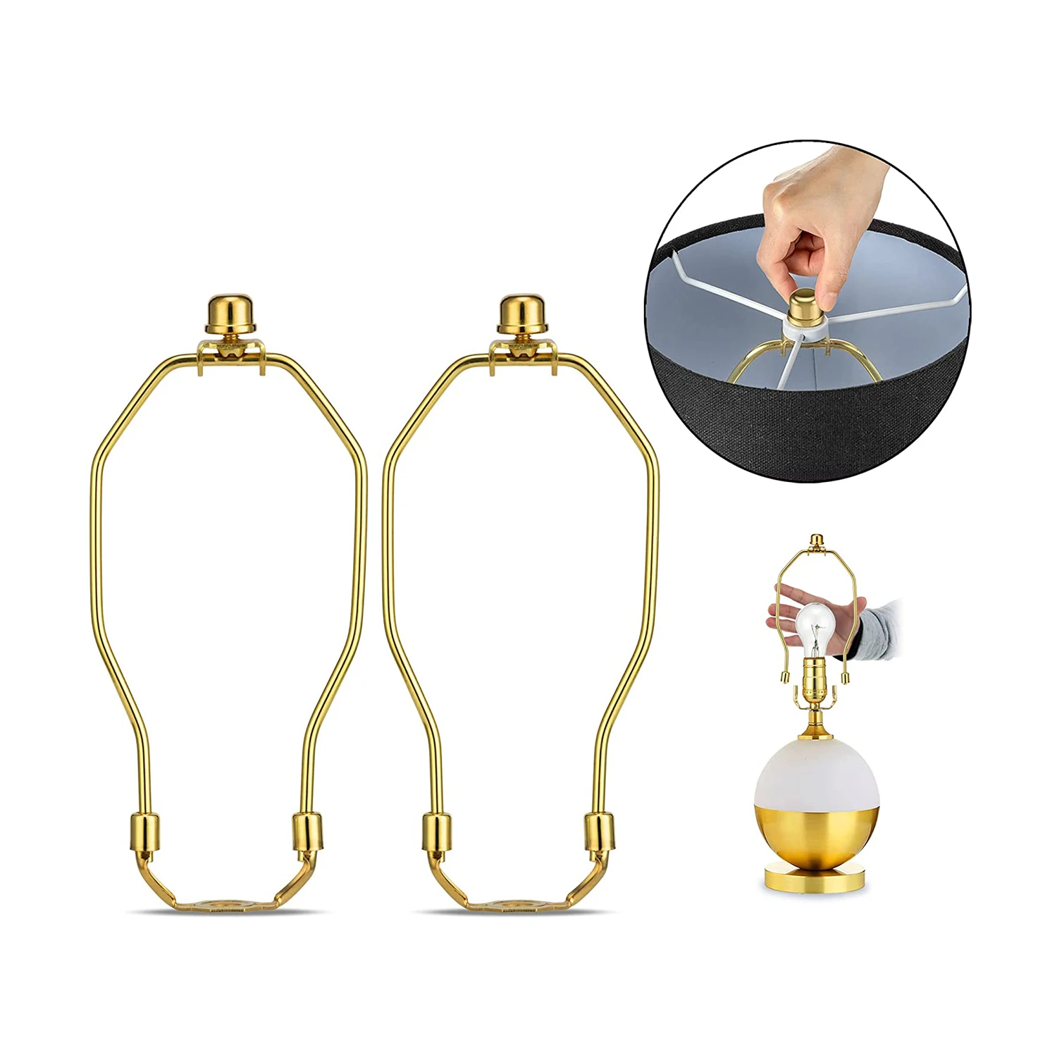 Metal Lamp Harp with Saddle Antique Lamp Harp Lamp Shade Harp