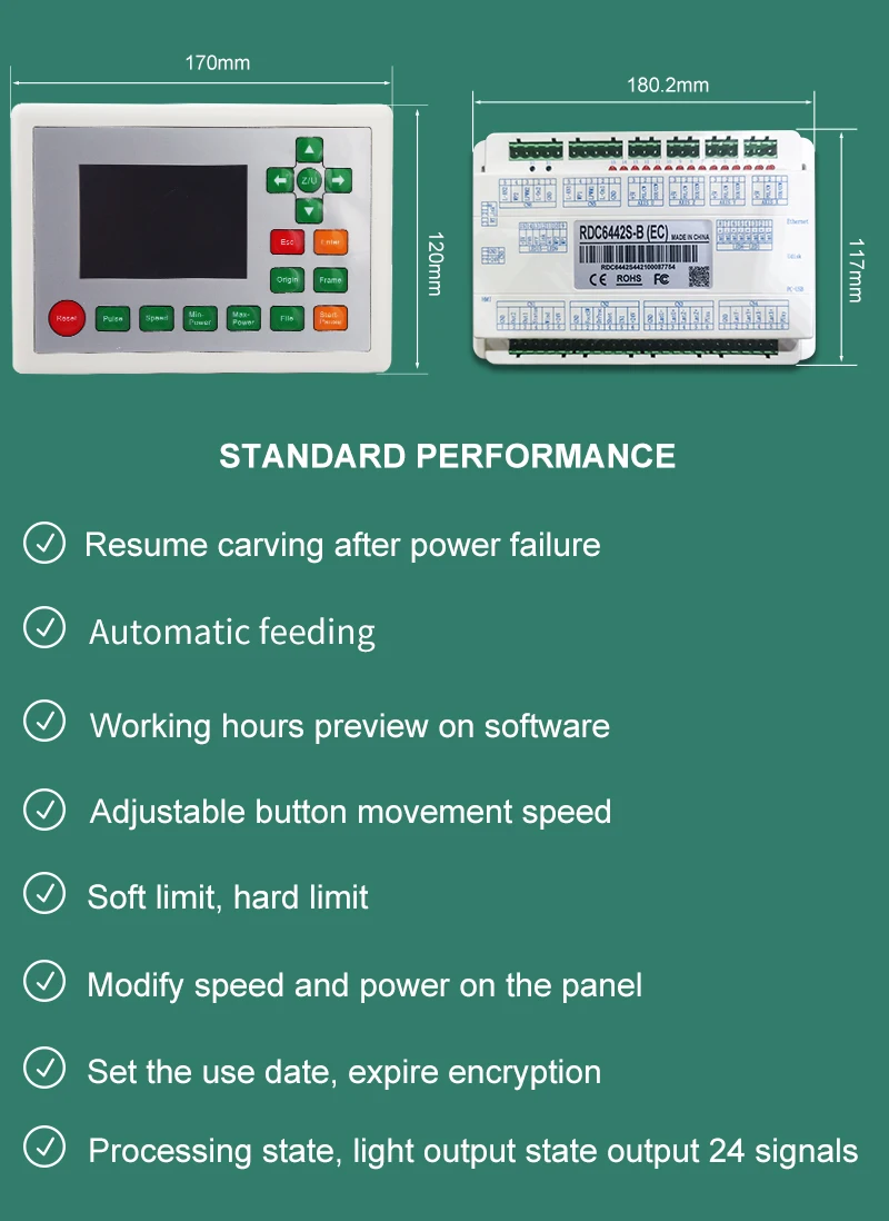Ruida RDC6442G Laser Controller for CO2 Engraving Machines