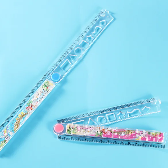 Multifunctional Plastic Folding 30cm Maze Ruler for Learning