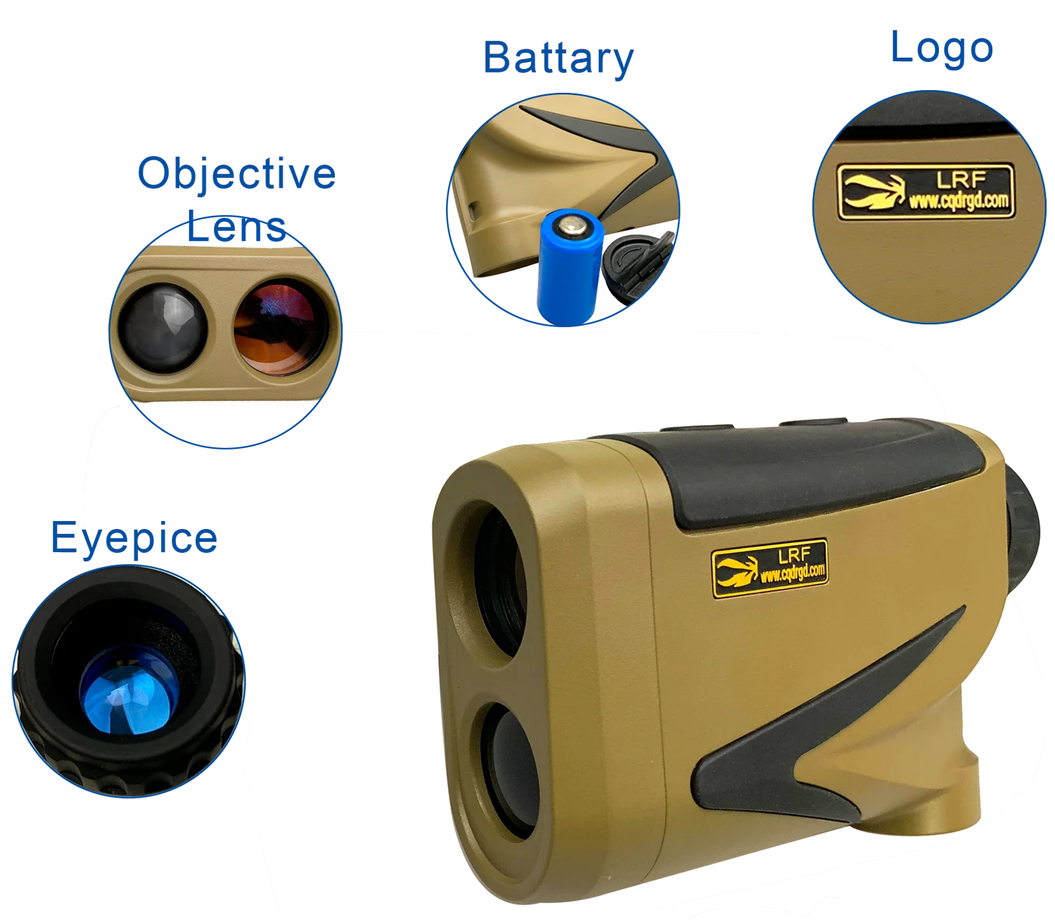 4km Observe Marine Laser Distance Meter LRF for Surveillance