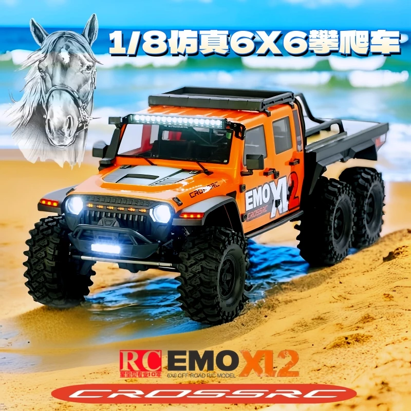 CrossRC Emo XL2 Big Mustang 6X6 1/8 Scale Off Road RC Crawler 6WD ...