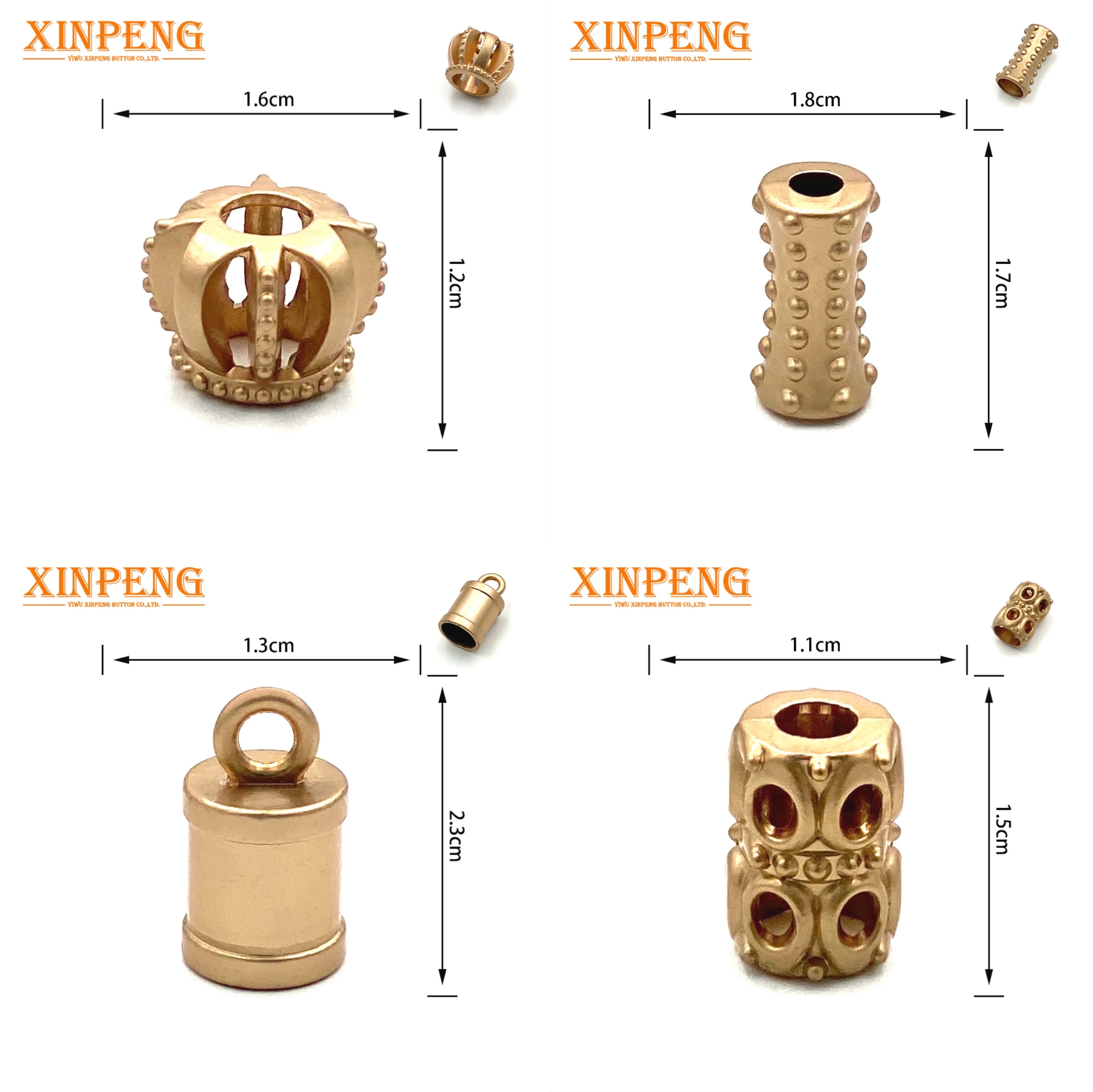Flat Ends Plastic Bead Drawstring Caps - Bungee Endings