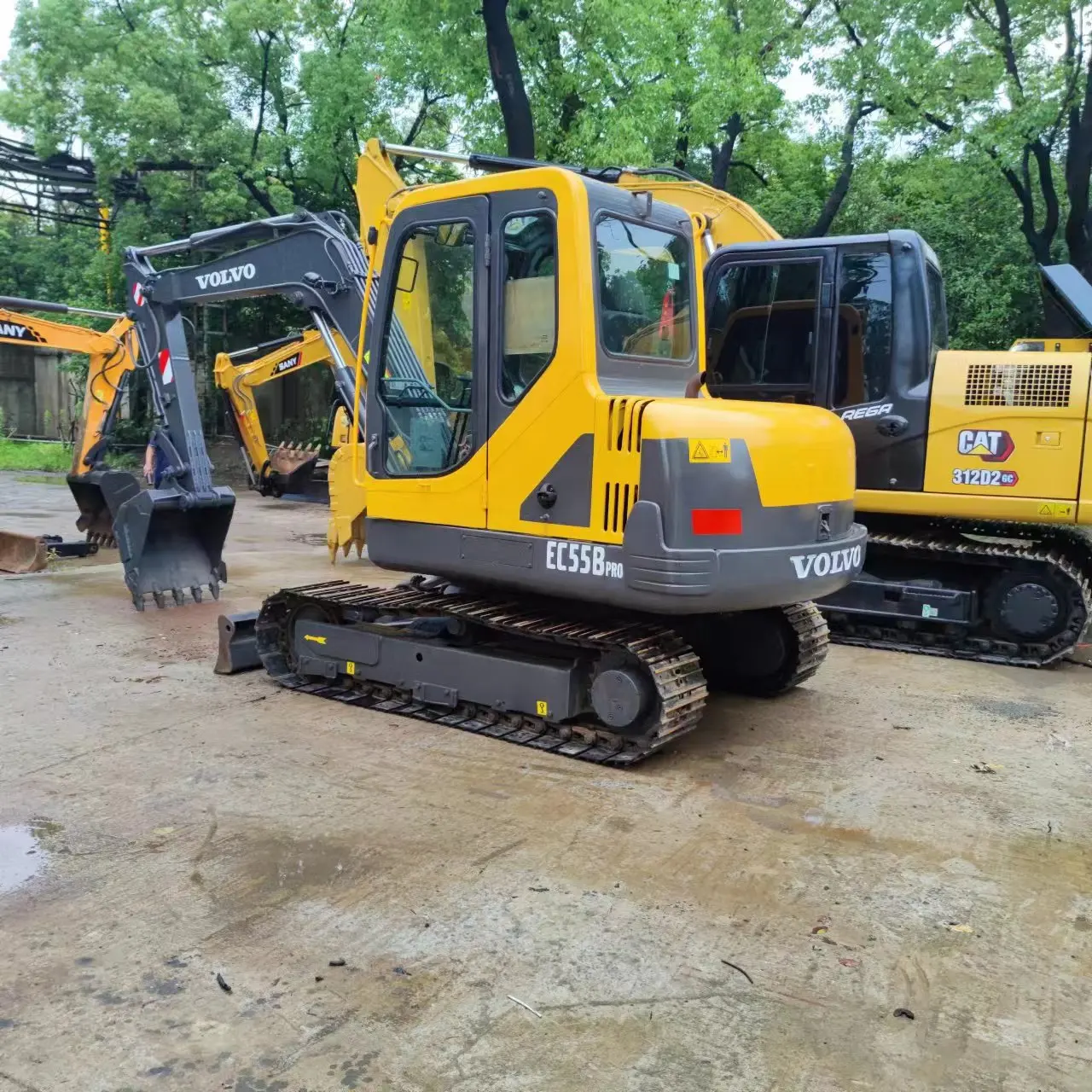 Used South Korea Volvo Ec55b Crawler Excavator Mini 5.5 Ton Mini Track ...