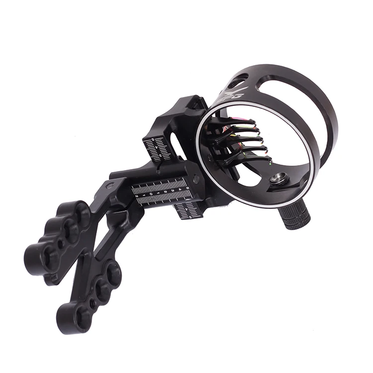 Spg Fiber Optics Adjustable Bow Sight Archery Accessory 5 Pin Compound ...