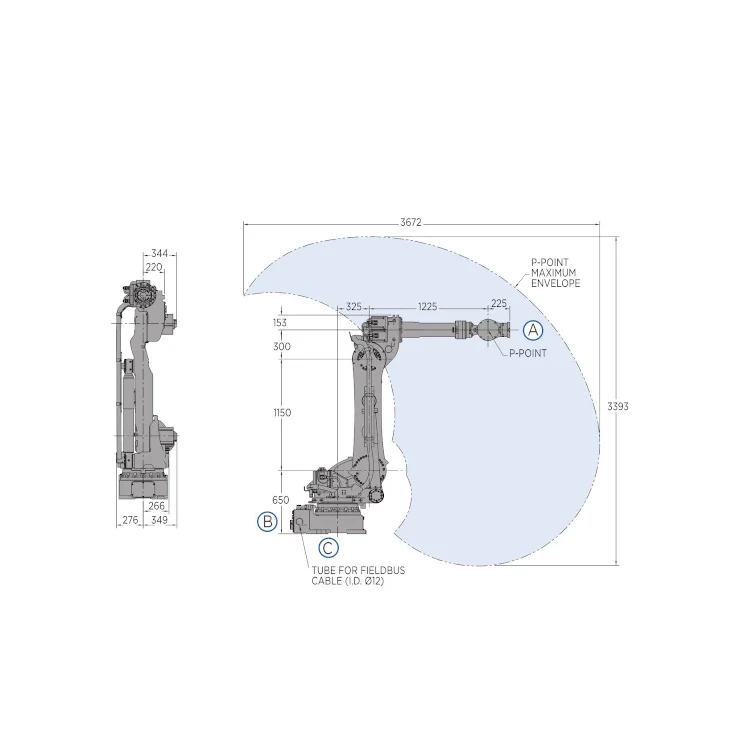 Industrial Robot Arm Yaskawa Gp180 With 6 Axis For Pick And Place 180kg ...