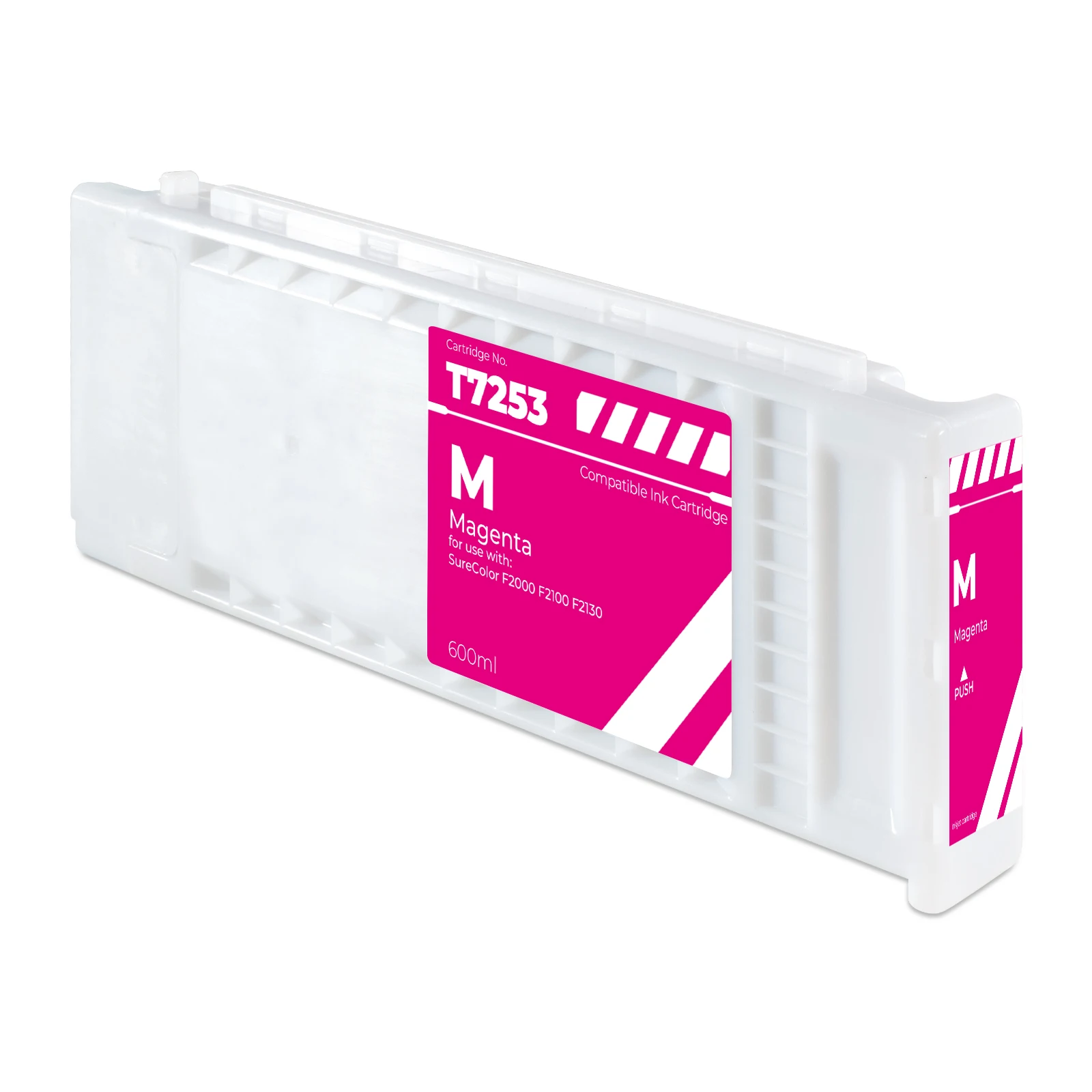 CMYK + White 700ml T7251-T7254 T725A Compatible Textile Ink Cartridge ...