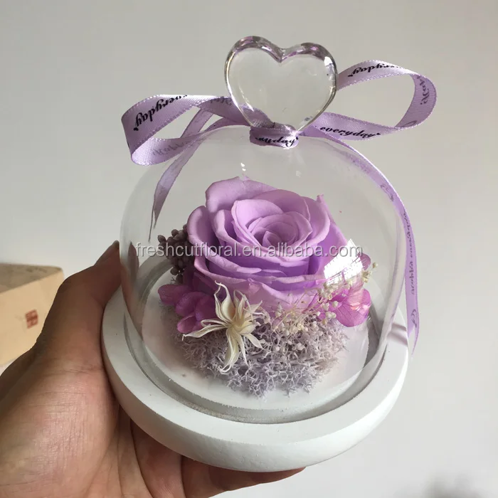 Small Rose Glass Balls With Natural Preserved Rose Inside - Buy Mini ...
