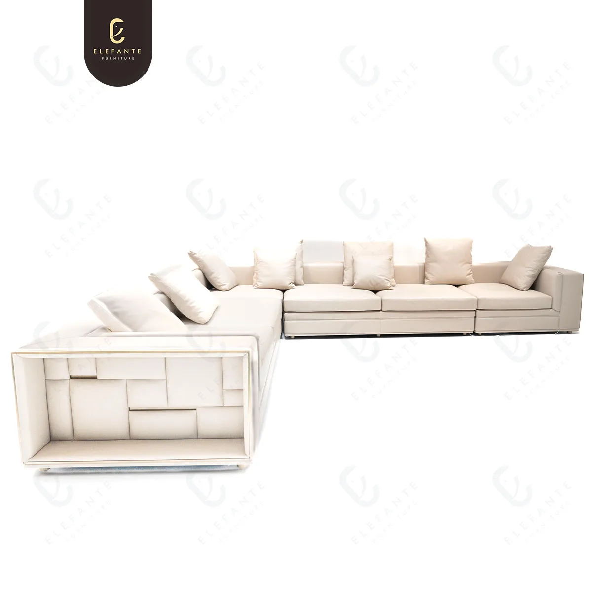 Italian Luxury Designs - High End Genuine Leather Sofa Set